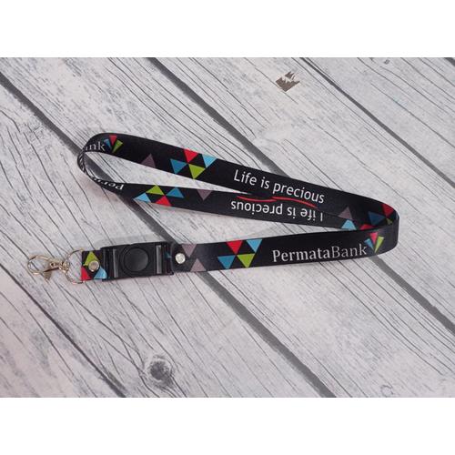Jual Lanyard Custom Permata Bank / Lanyard Full Desain Printing ...