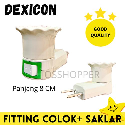 Jual FITTING COLOK LAMPU + SAKLAR FITTING LAMPU TIDUR E27 COLOKAN LAMPU ...