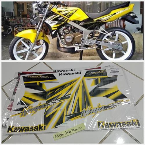 Jual Stiker Striping kawasaki Ninja Ss Kuning 2013 asli kawasaki full ...