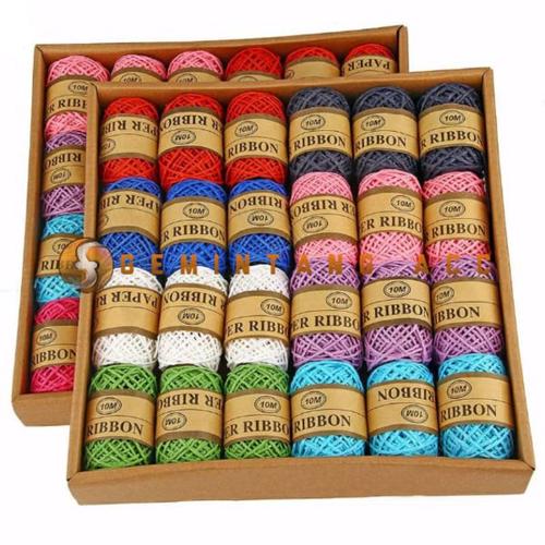 Jual Tali Rami Warna 1 Roll Tali Goni Jerami Bahan Kerajinan Craft ...