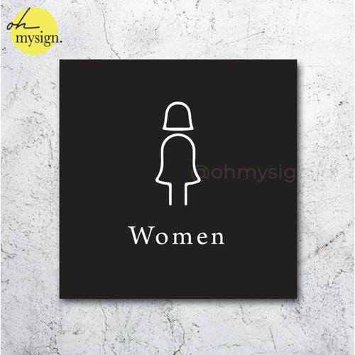 Jual Sign Women sign Akrilik | Acrylic Sign Modern | Sign Board UV ...