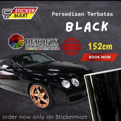 Jual Sticker Wraping Black Super Glossy Sticker Mobil Motor - Kota ...
