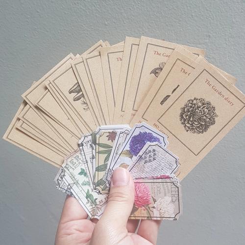 Jual Sticker ticket dan kraft paper note utk Bujo, Diary, Scrapbook ...