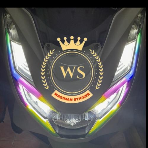 Jual Stiker Alis Atas Bawah PCX 160 Tema RGB Sticker Alis RGB - Kuning ...