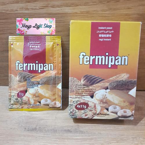Jual Fermipan sachet eceran 11gr Halal ragi instant yeast pengembang ...
