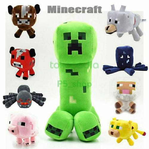 Jual koleksi boneka mini minecraft plush toys doll - skeleton - Kota ...