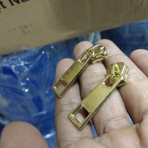 Jual kepala Resleting Vislon jaket dan gigi besi no.5 warna kuning emas ...