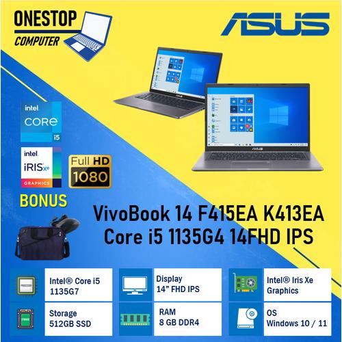 Jual Asus VivoBook 14 F415EA K413EA Core i5 1135G7 RAM 8GB 14FHD IPS ...