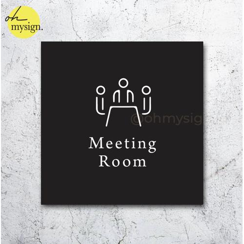 Jual Sign Meeting Room Ruang Rapat sign Akrilik | Acrylic Sign Modern ...