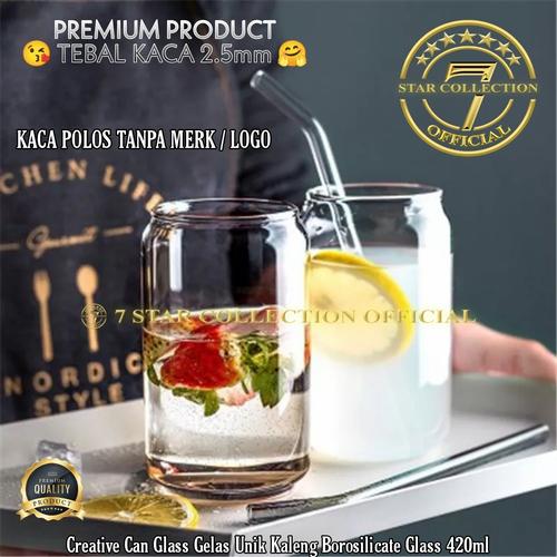 Jual Creative Can Glass Gelas Unik Design Kaleng Borosilicate Glass 420ml - NEW 580 ML - Jakarta ...