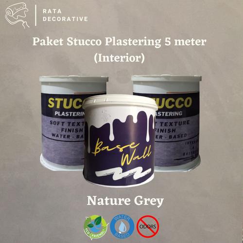 Jual Paket Cat Stucco Plastering 5 meter Nature Grey - Kab. Bekasi ...