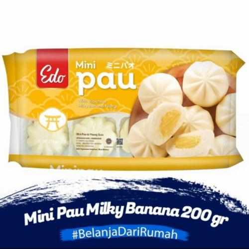 Jual edo minipau japanese milky banana 200gr edo mini pau pisang susu ...