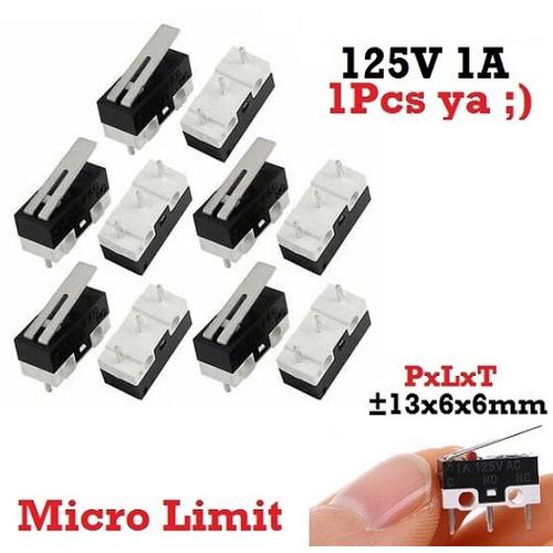 Jual Micro Limit Switch 3 Pin Mini Saklar Kecil Tekan SPDT 125V 2A NO ...