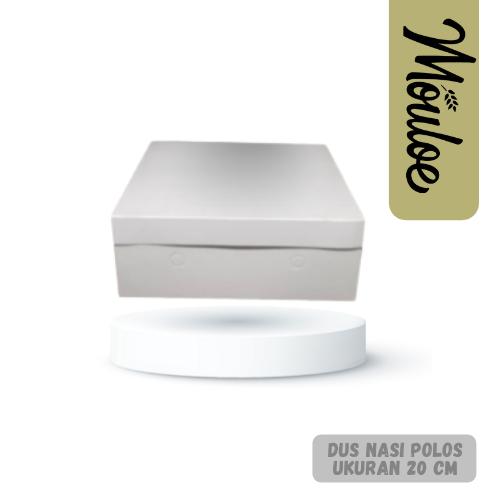 Jual DUS NASI/BOX NASI/KARDUS NASI/KOTAK NASI/WADAH NASI PUTIH UKURAN ...