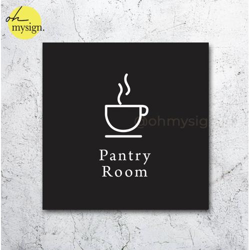 Jual Sign Pantry Room sign Akrilik | Acrylic Sign Modern - Hitam, 10x10 ...