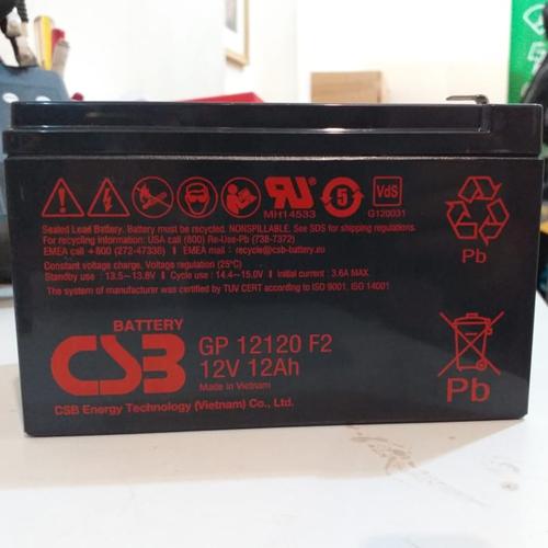 Jual Battery CSB 12V12Ah RBC APC CSB GP 12120 F2 APC RBC6 RBC4 - Kota ...