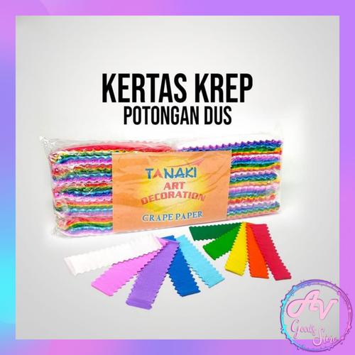 Jual kertas krep / crape paper / 1pak kertas krep potongan isi 100pcs ...