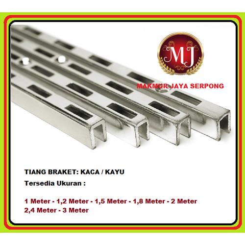 Jual TIANG BRACKET STAINLESS 100 CM | BRAKET PENYANGGA RAK AND DISPLAY ...