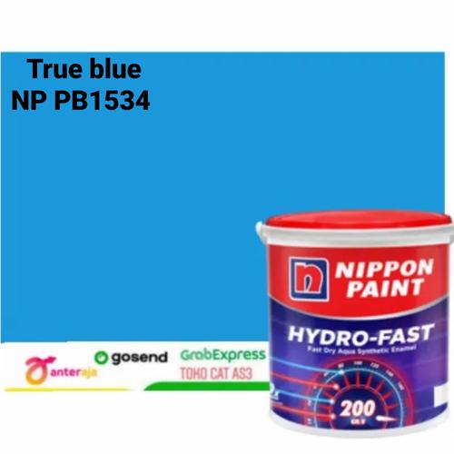 Jual Cat tembok besi dan kayu Nippon paint hydro fast true blue 2,5ltr ...