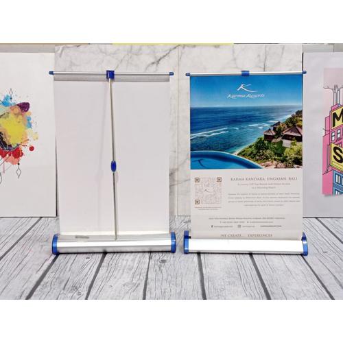 Jual Roll Banner Mini Custom Desain /Mini Roll Up Banner /Stand Banner ...