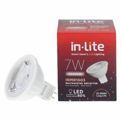 Jual Lampu Inlite LED Mangkok MR16 3w 5w 7w Bohlam COB 3 Mata Putih ...