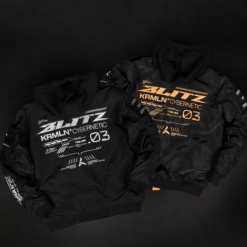 Promo KREMLIN Bomber Hood jacket - Blitz - M, Black Mustard - Kota ...