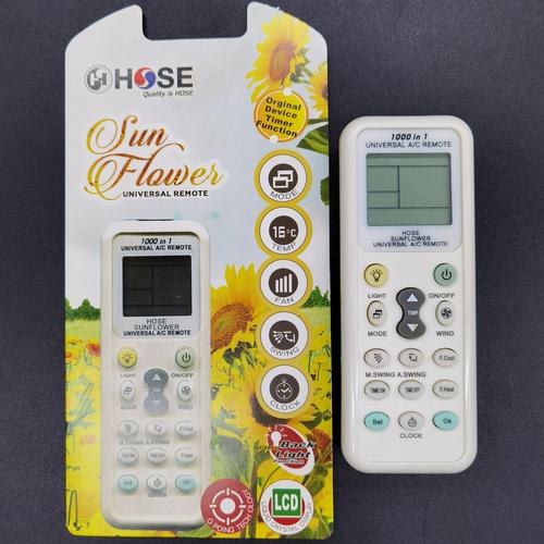 Jual Remote Ac universal semua merek (coding) merek Hose Sunflower ...