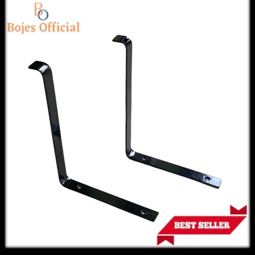 Jual Besi ambalan siku L / besi penyangga rak ambalan dinding - Putih ...