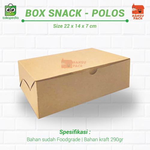 Jual Box snack 22 x 14 x 7cm / box cemilan / dus makanan / box donat ...