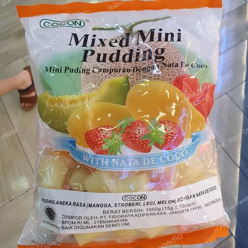 Jual Cocon Mixed Mini Pudding with Nata de Coco aneka rasa ( isi 70 ...