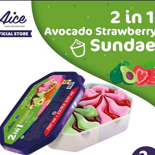Jual PROMO SPESIAL Ice cream Aice 800ml 2in1 ALL VARIAN KHUSUS OJOL ...