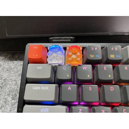Jual Keycaps mechanical keyboard artisan Gummy bear Tranparant - Orange ...