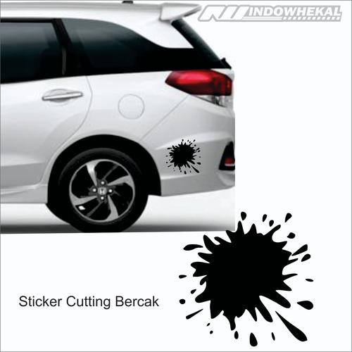 Jual STIKER CUTTING STICKER BERCAK / CROT - Putih, 10x10 cm - Kab ...