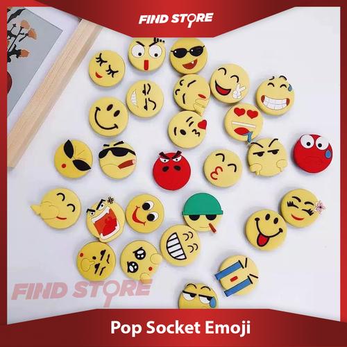 Jual Pop Socket Emoji Tempelan Handphone Gambar Karakter Lucu - Jakarta ...