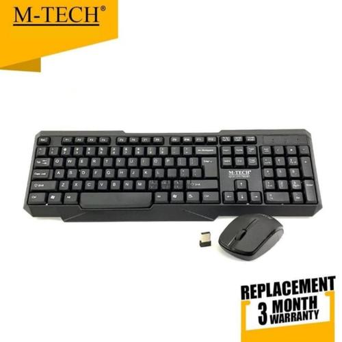 Jual keyboard+mouse wireless combo m tech stk 04 original - Jakarta ...