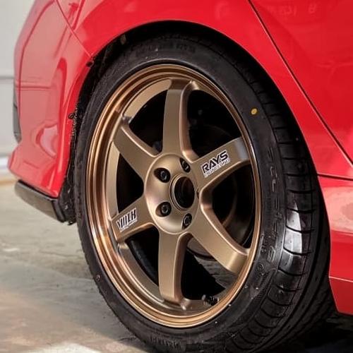 Jual Stiker velg Volk Rays TE37 OG print transparan - Biru - Kab ...