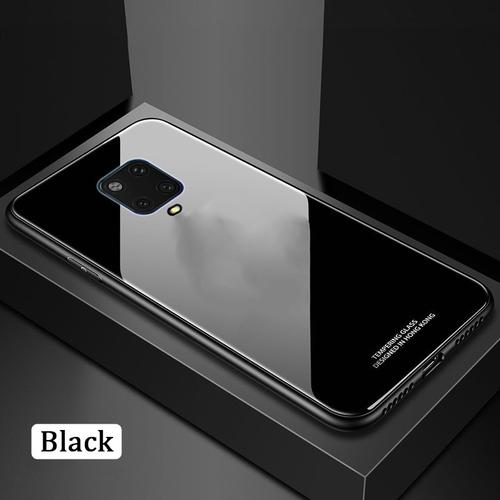 Jual Case Xiaomi Redmi Note 9 Pro 9s Glass casing black edition hard ...