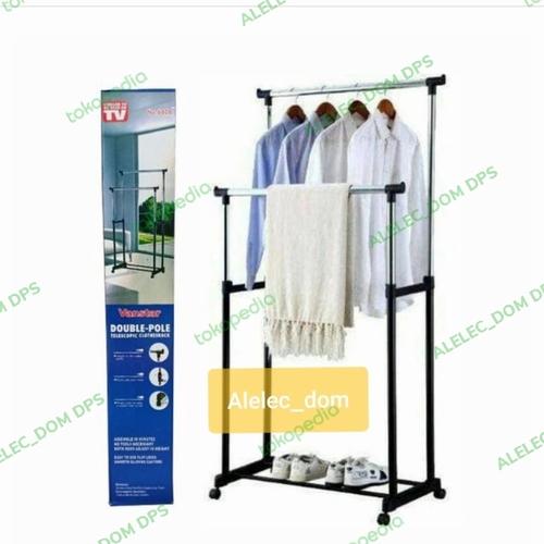 Jual Jemuran Baju Double Rod Rak Baju Double pole - Double Rod - Kota ...