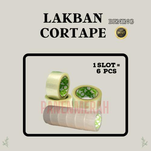 Jual LAKBAN PREMIUM CORTAPE 48x90 | ISOLASI / SELOTIP BENING PER PCS ...