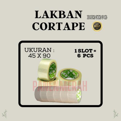 Jual LAKBAN CORTAPE PREMIUM 45x90 | ISOLASI / SELOTIP BENING PCS ...