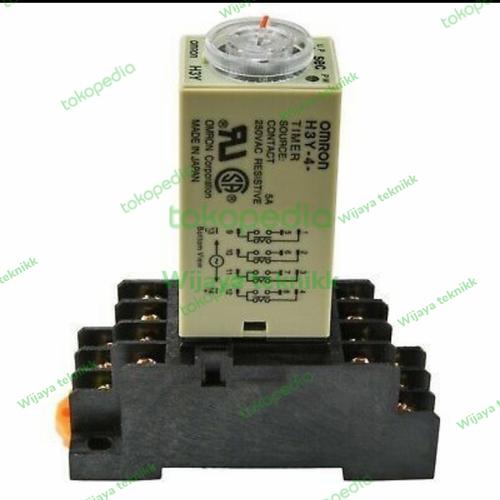 Jual Timer omron H3Y-4 H3Y 4 220V AC 220VAC 30s Timer Omron H3Y-4 220V ...