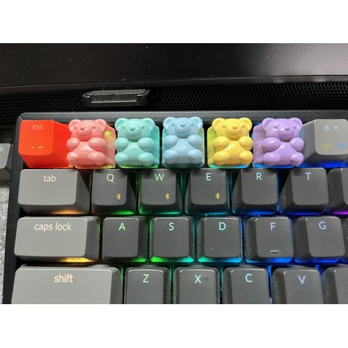 Jual Keycaps mechanical keyboard artisan Gummy bear Pastel color - Mint ...