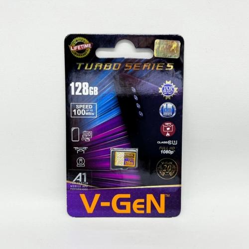 Jual V-GeN Micro SD 128 GB Turbo 100MB/s Class 10 A1 Memory Card Vgen ...