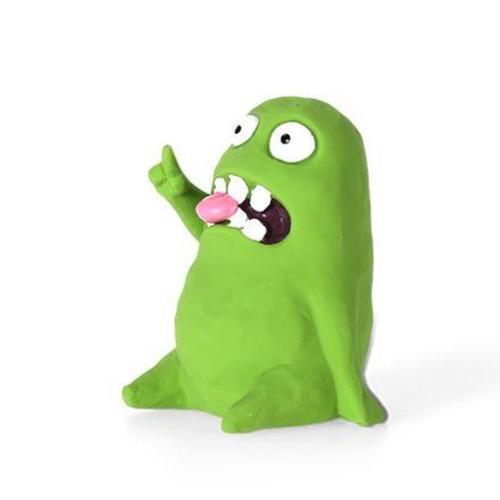 Promo Q-MONSTER Pet Dog Squeaky Rubber Toy Mainan Anjing - GREEN ...