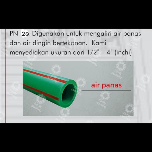 Jual PIPE PIPA PPR 20mm 1/2" PN 20 AIR PANAS RUCIKA KELEN EK WAVIN ...