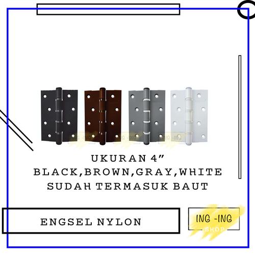 Jual Engsel Pintu Nylon Weldom 4" Engsel Kupu Kupu Nylon Plastic Hinges ...