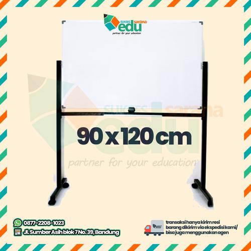Jual Whiteboard Standing 1 Muka 90 x 120 / Whiteboard Magnetic - Kota ...