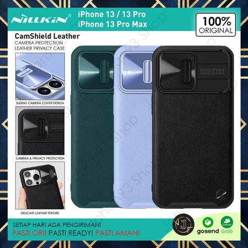 Jual NILLKIN Case iPhone 13 / Pro / Max CamShield Leather Camera Cover ...