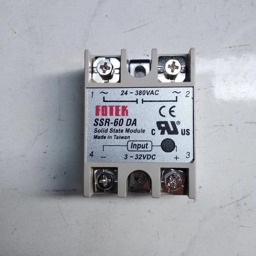 Jual FOTEK SSR-60DA 60A Solid state relay SSR DC control AC 3-32VDC/24-380V - Kota Yogyakarta ...