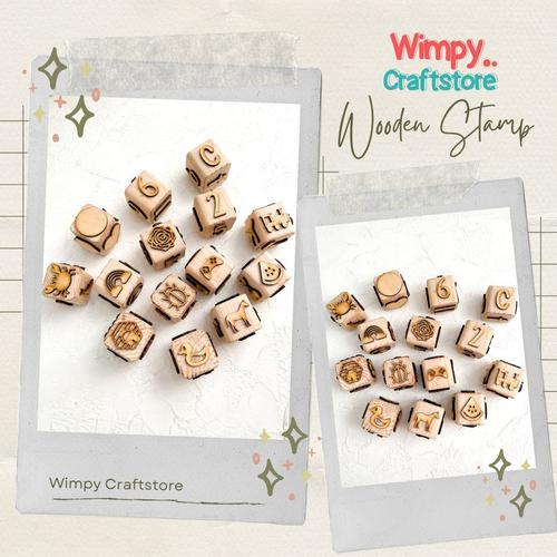 Jual Wooden Stamp Kayu Cetakan Play Dough Modeling Clay Edukasi Sensory ...